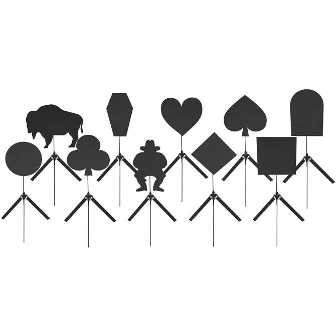 Action Targets Cowboy Shooting Target Square - 18" x 18" - Black ...